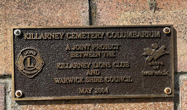 Australian Cemeteries - Queensland - Killarney Lawn Cemetery