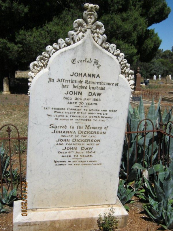 Australian Cemeteries - South Australia - Auburn Cemetery