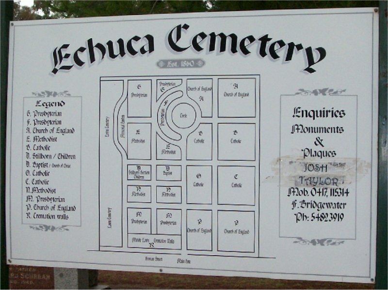 Australian Cemeteries - Victoria - Echuca Cemetery